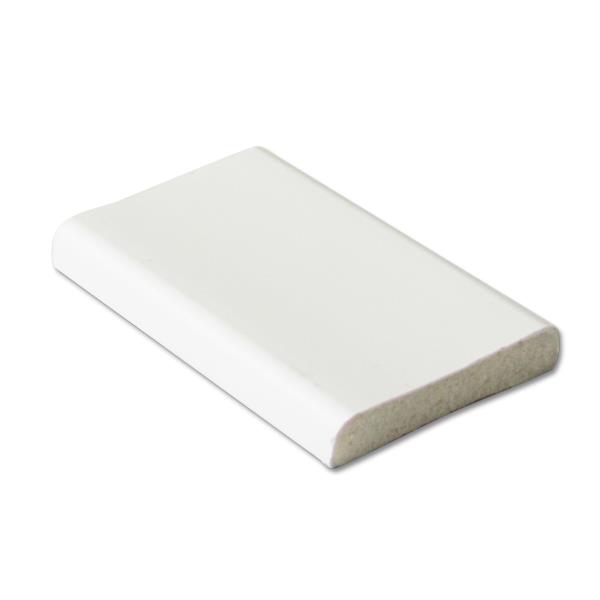 uPVC White D-Section Trim | DirectPlastics.com