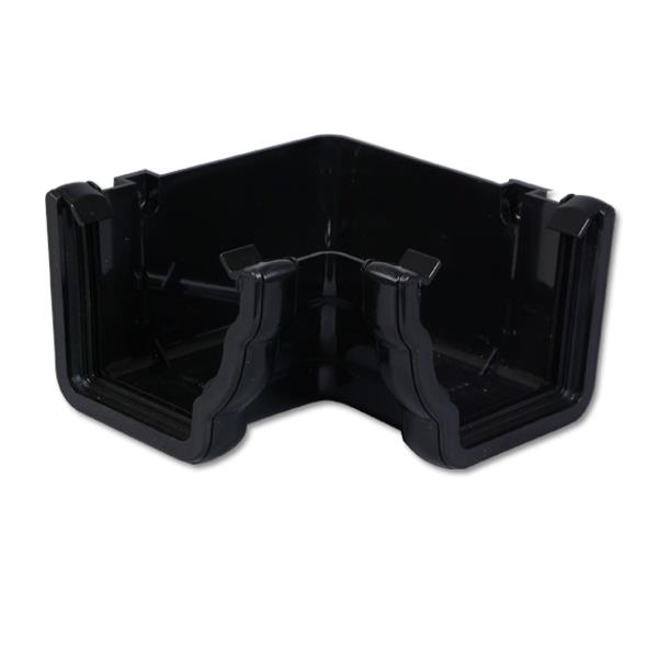 FloPlast Black Ogee Gutter Angle | DirectPlastics.com