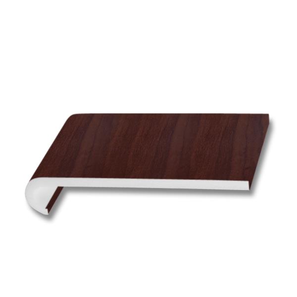uPVC Rosewood Bullnose Internal Window Sill | DirectPlastics.com