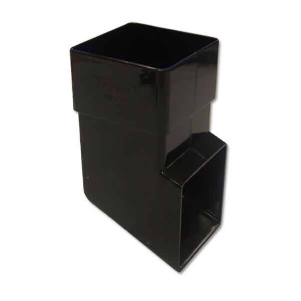 uPVC Black Square Downpipe Shoe | DirectPlastics.com