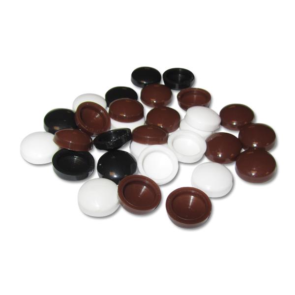 White Screw Cover Caps | DirectPlastics.com