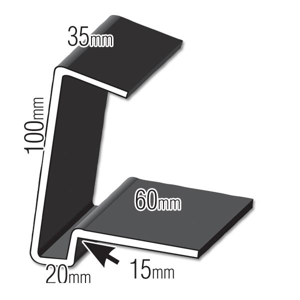 uPVC Type M Continuous Dry Verge (White) | DirectPlastics.com