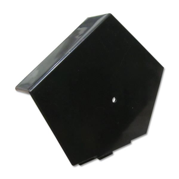Brown Continuous Dry Verge Ridge End Cap | DirectPlastics.com