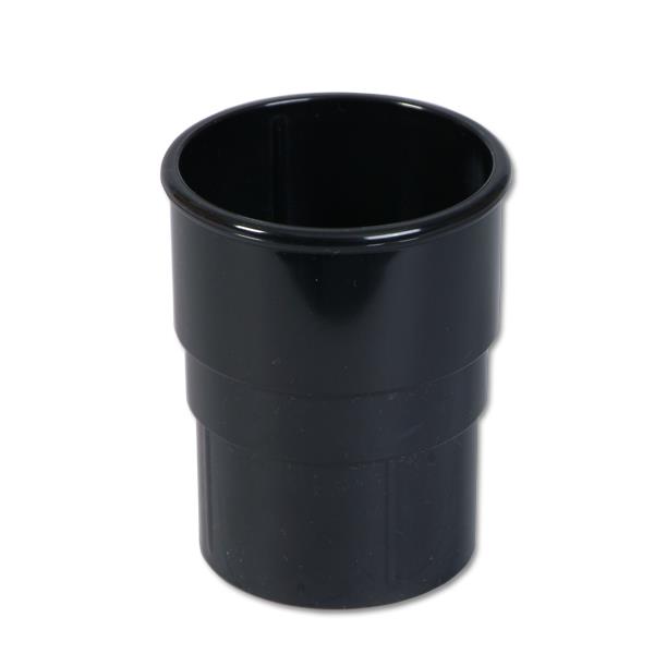 uPVC Black Round Downpipe Socket | DirectPlastics.com