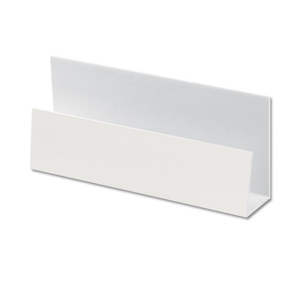 uPVC Foiled White U-Channel Cladding Trim | DirectPlastics.com