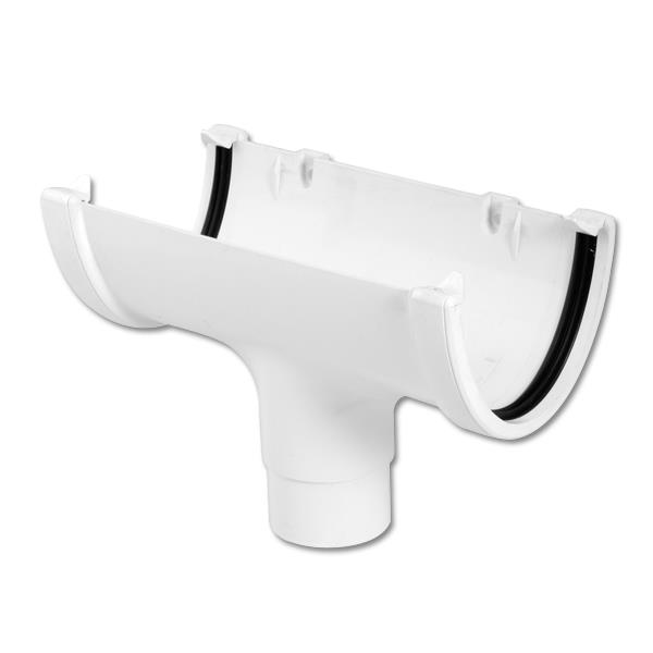 uPVC White Hi-Cap Running Outlet | DirectPlastics.com
