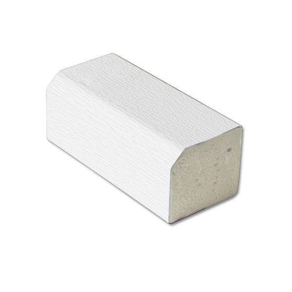 uPVC Rectangular Trim (Foiled White) | DirectPlastics.com
