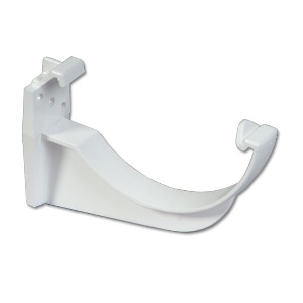 uPVC White Half-Round Gutter Fascia Bracket | DirectPlastics.com