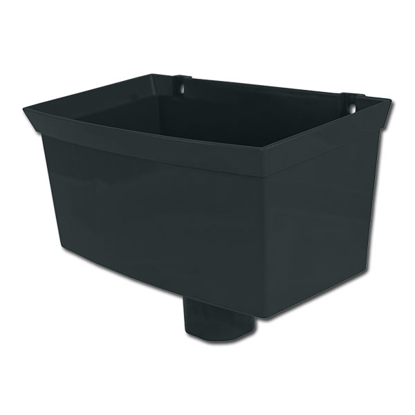 uPVC Anthracite Grey Downpipe Hopper Head | DirectPlastics.com