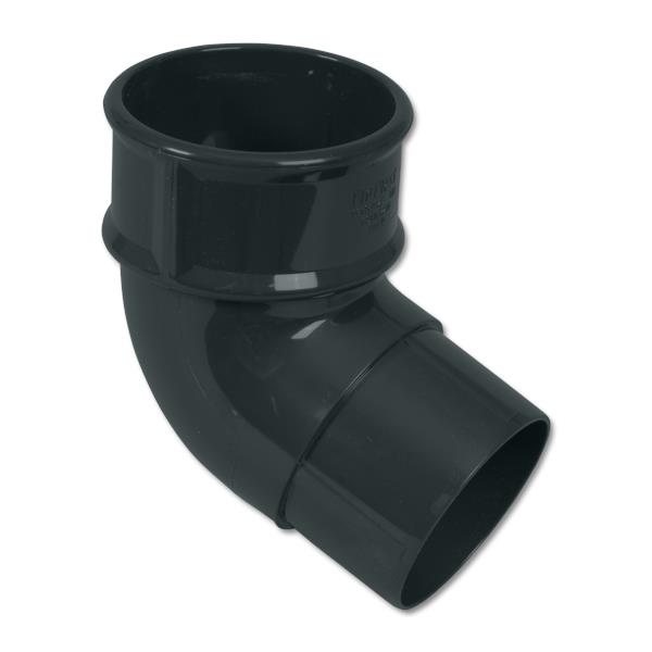 uPVC Anthracite Grey Round Downpipe Offset Bend