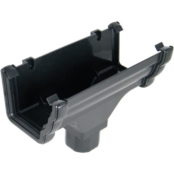 "Cast Iron" Style Ogee Gutter Running Outlet | DirectPlastics.com