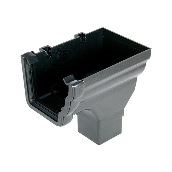 "Cast Iron" Style Ogee Gutter Running Outlet | DirectPlastics.com