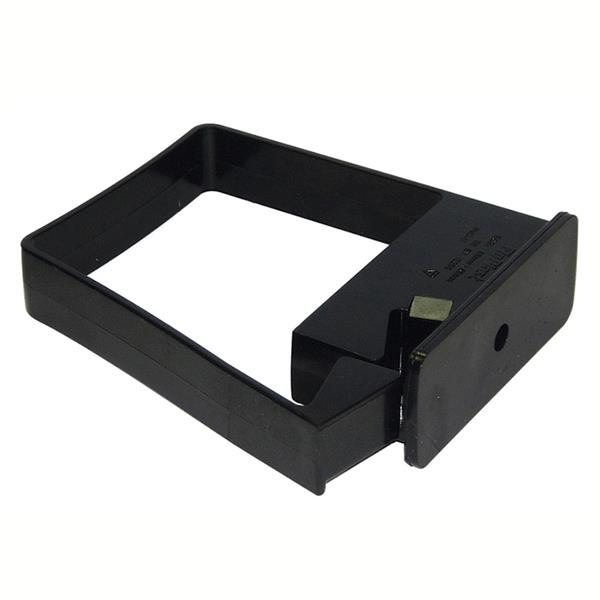 Black Square Downpipe Single Fix Clip | DirectPlastics.com