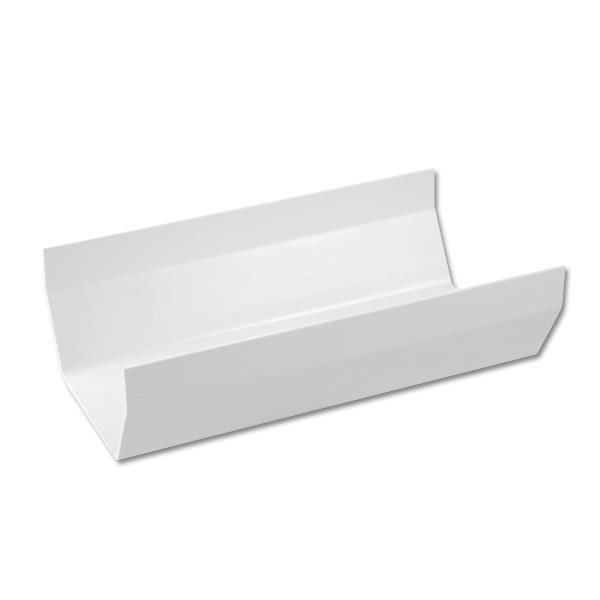 uPVC White Square Gutter | DirectPlastics.com