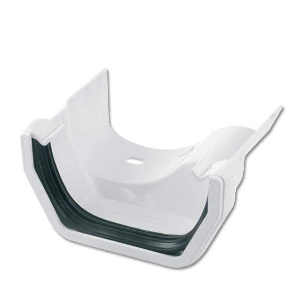 uPVC White Square/Cast Iron Ogee Adaptor | DirectPlastics.com