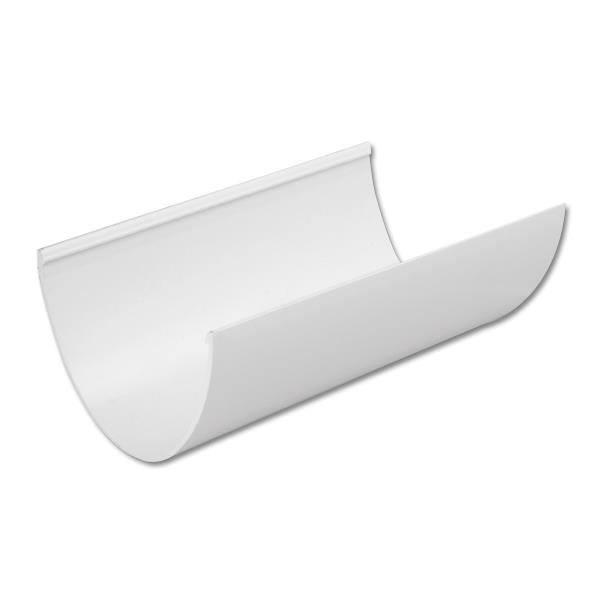 uPVC White High-Capacity Gutter | DirectPlastics.com