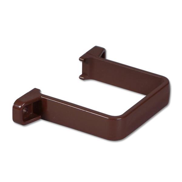 uPVC Brown Square Downpipe Pipe Clip | DirectPlastics.com