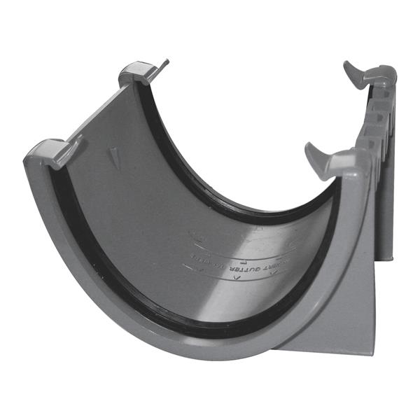 Grey High Capacity Gutter Union Bracket | DirectPlastics.com