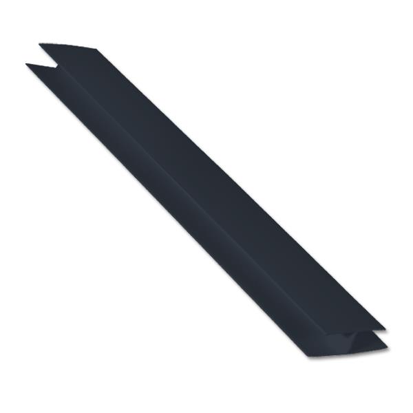 Dark Grey Embossed Cladding Joint Trim | DirectPlastics.com