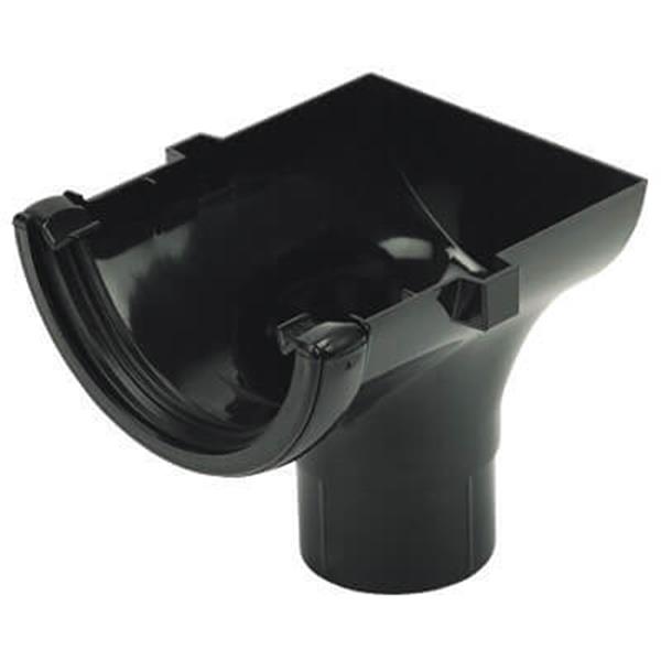 uPVC Black Hi-Cap Stop End Outlet | DirectPlastics.com