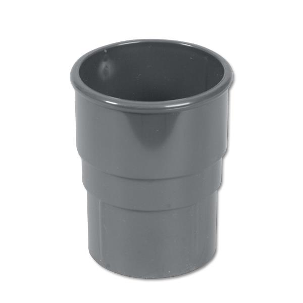 FloPlast Grey Round Downpipe Socket | DirectPlastics.com